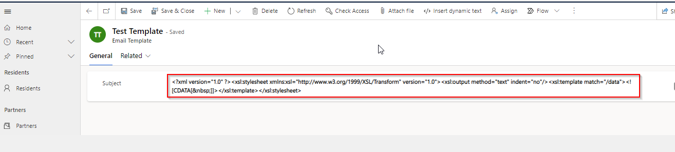 Email templates showing Xml – Quick Tip – ECELLORS CRM Blog
