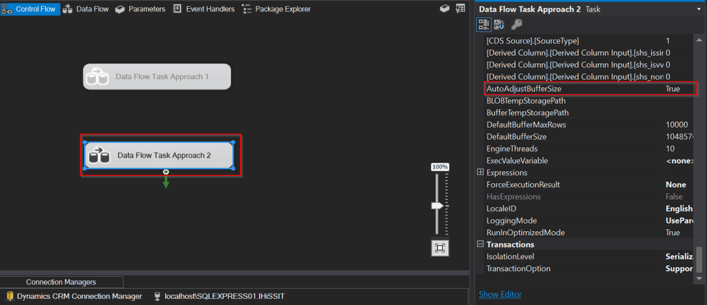 Improve your SSIS Data Flow Task Performance by just setting a flag – Quick Tip – ECELLORS CRM Blog