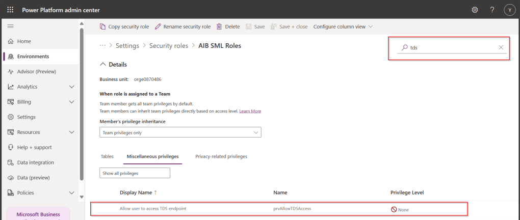 Enabling TDS End Point for Dataverse (Preview Feature) from Power ...