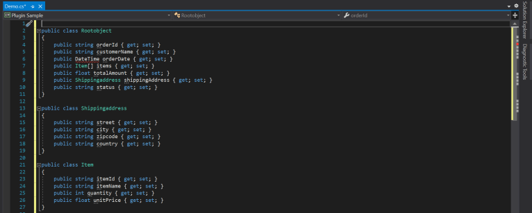 Paste JSON/XML as classes in Visual Studio – Quick Tip – ECELLORS CRM Blog