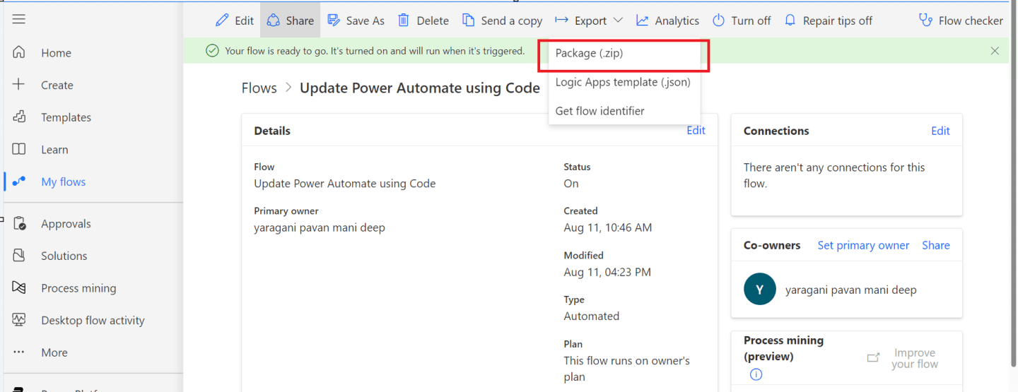 Update Power Automate Flow from Code – Quick Review – ECELLORS CRM Blog