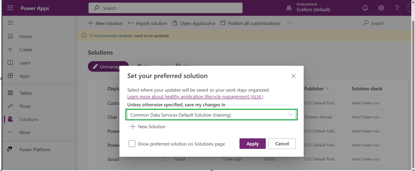 Using Preferred Solution in Power Apps saves you time..Quick Review ...