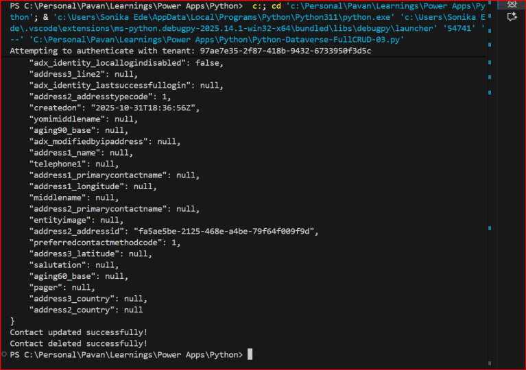 Python Dataverse Series Post 03 Create Update Delete Records